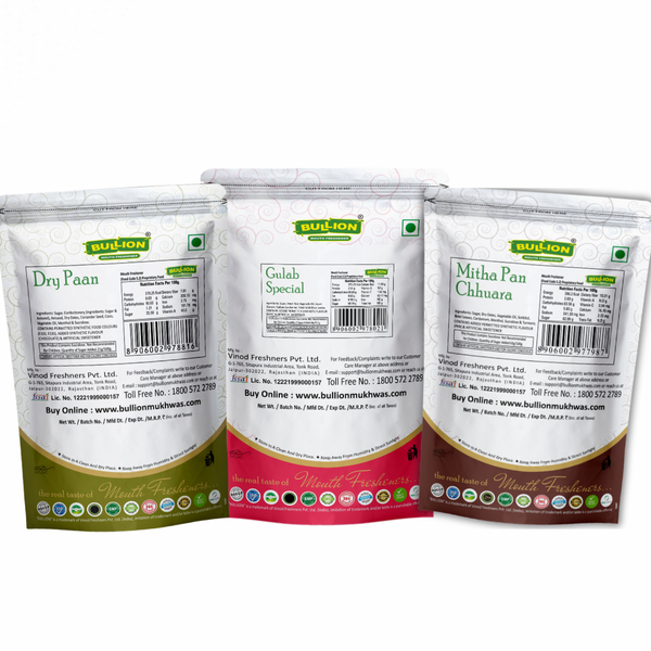 Pan Ras Combo - Dry Pan, Gulab Supari & Mitha Pan Chhuara – Bullion ...